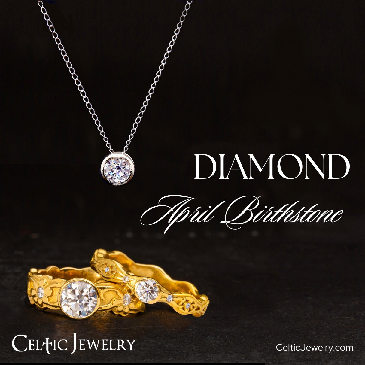 April - Diamond – Celtic Jewelry